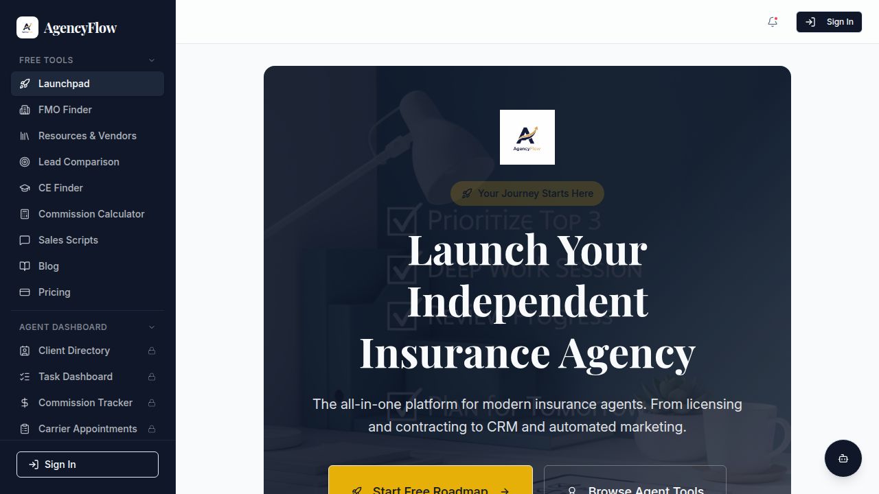 AgencyFlow - New Insurance Agent Launchpad
